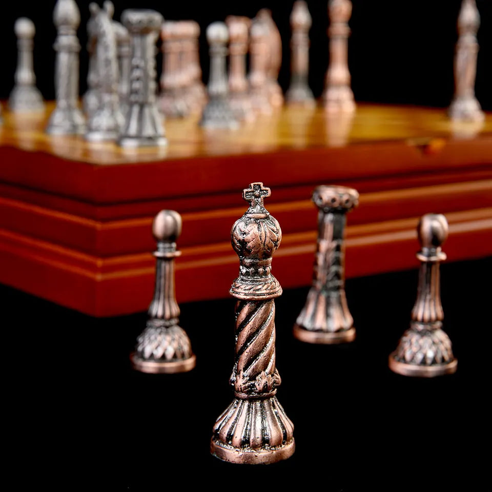 Metallic Pillars of Rome Chess Set – Kona Chess